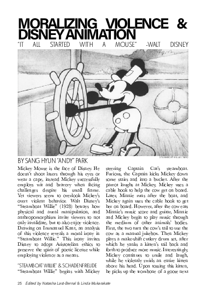 (PDF) Moralizing Violence: Disney Animation