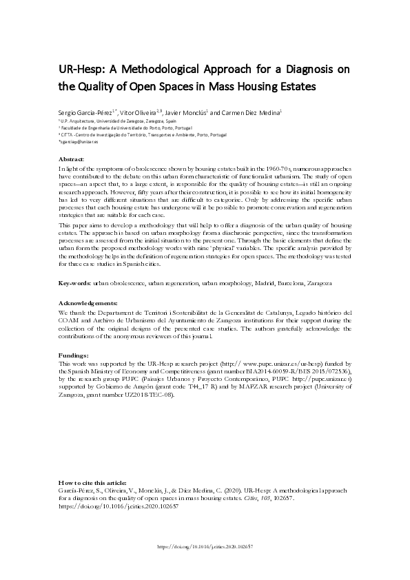 (PDF) UR-Hesp: A methodological approach for a diagnosis on the quality ...