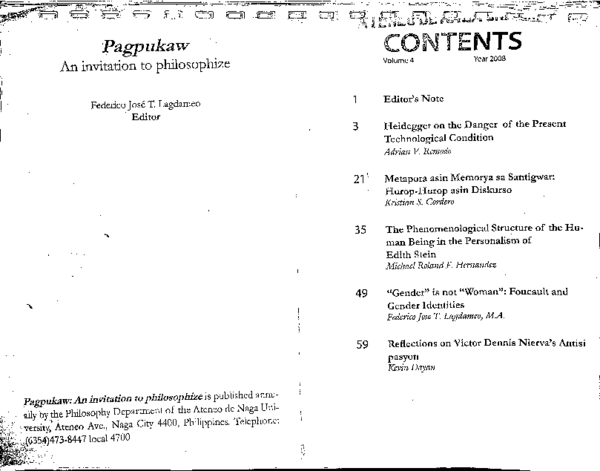 (PDF) Reflections on Victor Dennis T. Nierva's Antisipasyon: Asin iba ...
