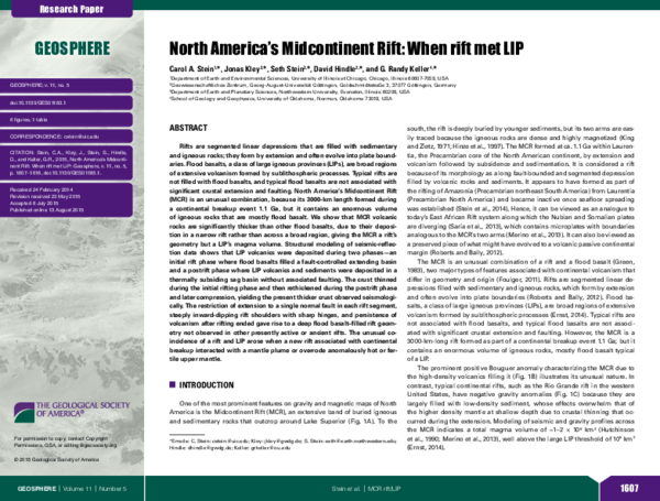 (PDF) North America’s Midcontinent Rift: When rift met LIP