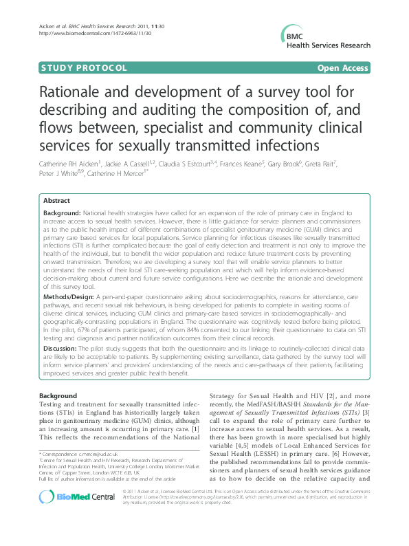 (PDF) Rationale and development of a survey tool for describing and ...