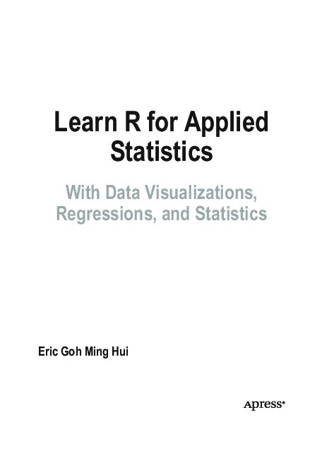 (PDF) Learn R for Applied Statistics