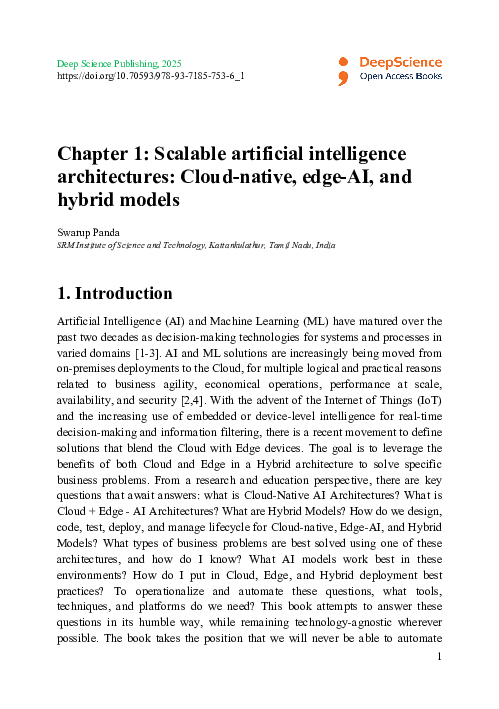 (PDF) Scalable artificial intelligence architectures: Cloud-native ...