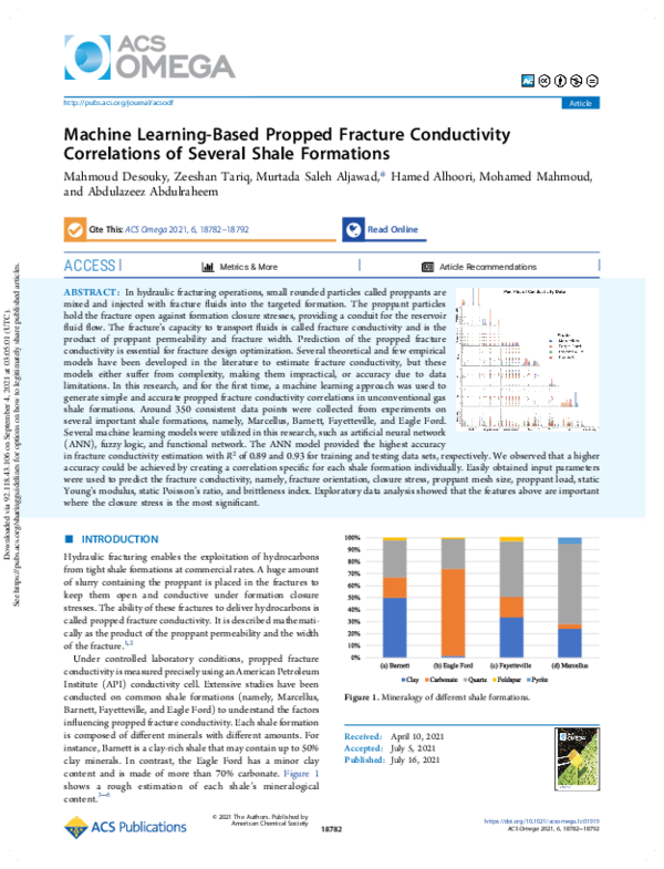 (PDF) Machine Learning-Based Propped Fracture Conductivity Correlations ...
