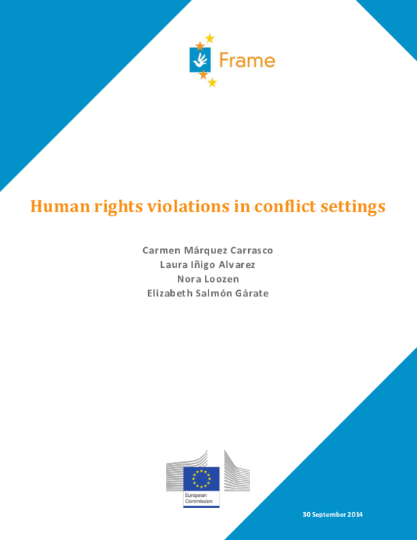 (PDF) Survey study on human rights violations in conflict settings : EU ...