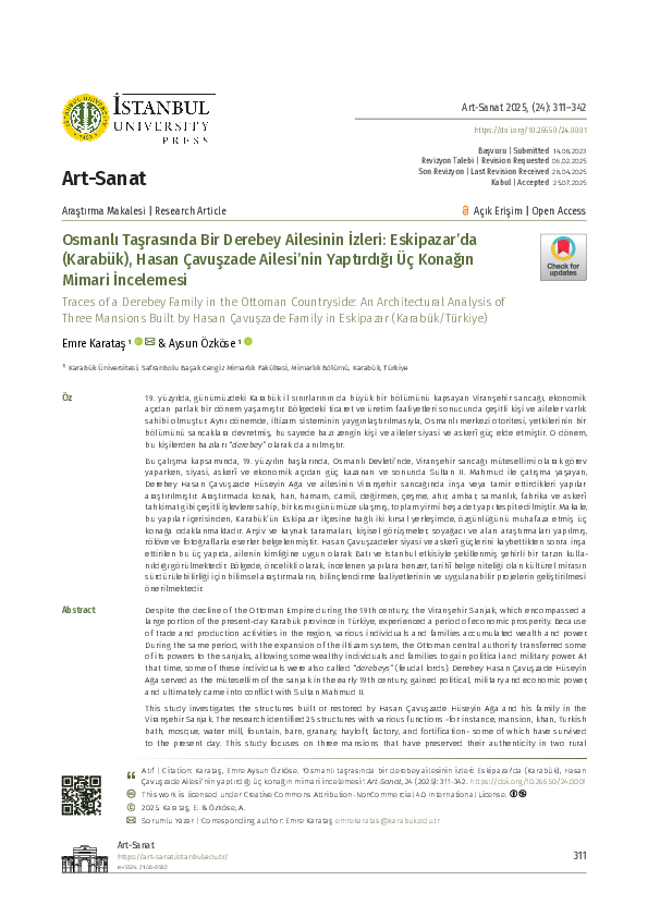 (PDF) Traces of a Derebey Family in the Ottoman Countryside: An ...