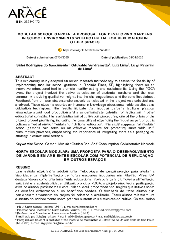 (PDF) MODULAR SCHOOL GARDEN: A PROPOSAL FOR DEVELOPING GARDENS IN ...