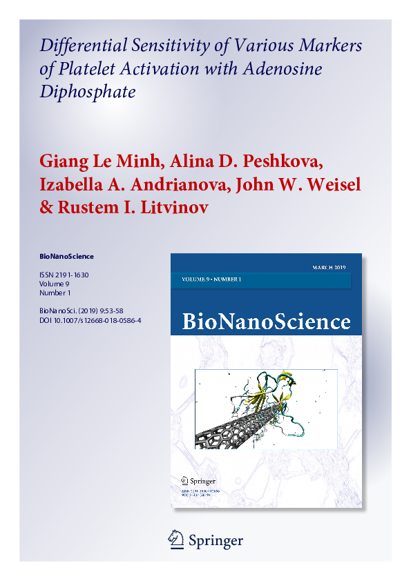 (PDF) Differential Sensitivity of Various Markers of Platelet ...