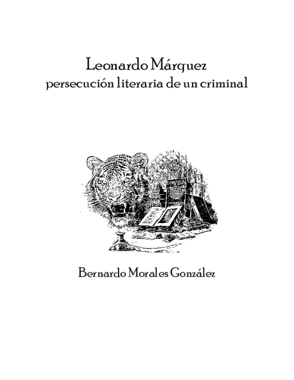 (PDF) Leonardo Márquez persecución literaria de un criminal