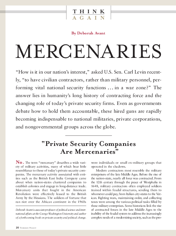 (PDF) Mercenaries