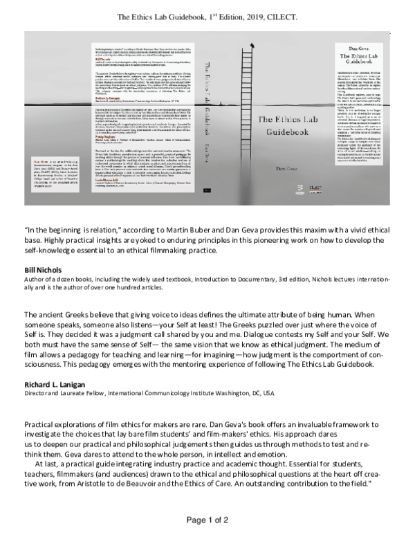 (PDF) Ethics Lab Guidebook 1st Edition