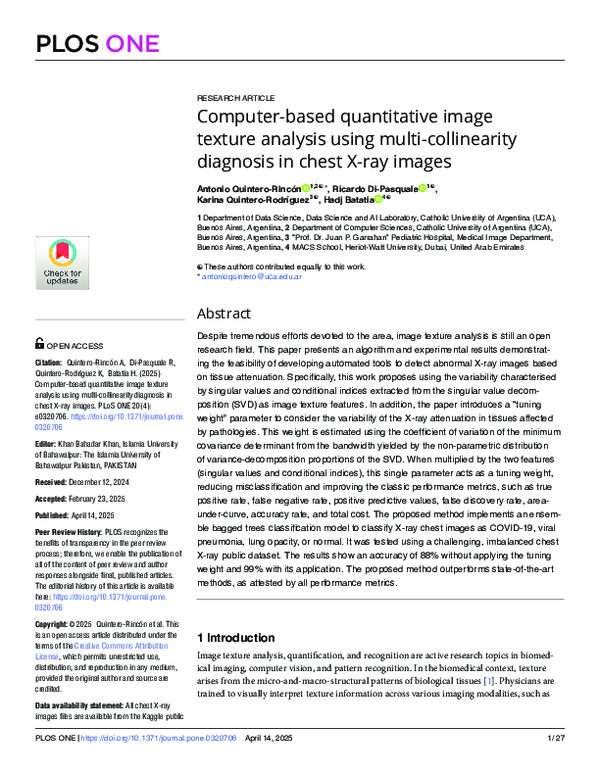 (PDF) Computer-based quantitative image texture analysis using multi ...