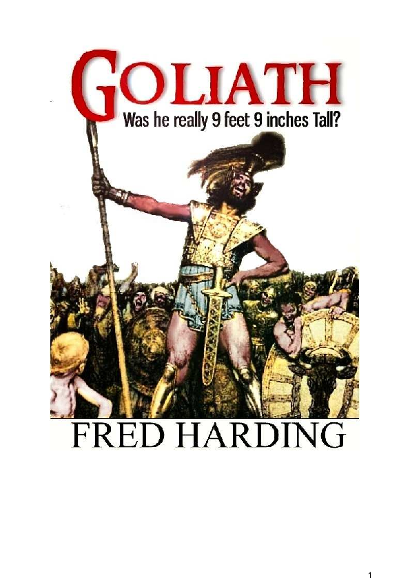 (PDF) GOLIATH Was he 9 feet 9 inches tall