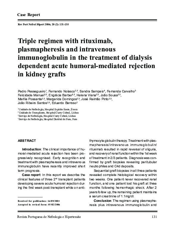 (PDF) Triple regimen with rituximab, plasmapheresis and intravenous ...
