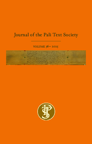 (PDF) Journal of the Pali Text Society, ed. by Rupert Gethin and Petra ...