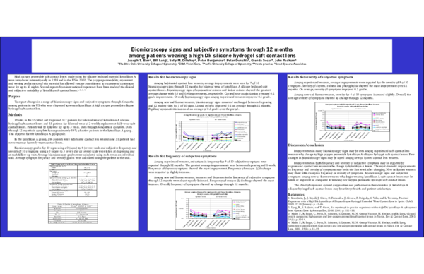 (PDF) Biomicroscopy Signs and Subjective Symptoms through 6 Months ...