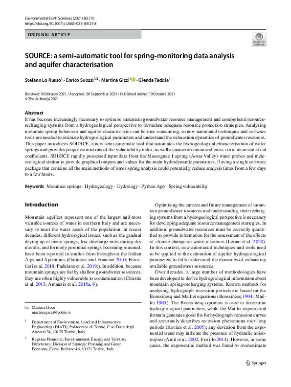 (PDF) SOURCE: a semi-automatic tool for spring-monitoring data analysis ...