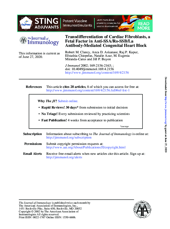 (PDF) Transdifferentiation of Cardiac Fibroblasts, a Fetal Factor in ...