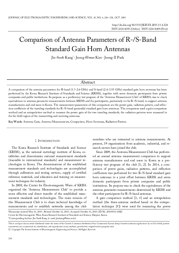 (PDF) Comparison of Antenna Parameters of R-/S-Band Standard Gain Horn ...