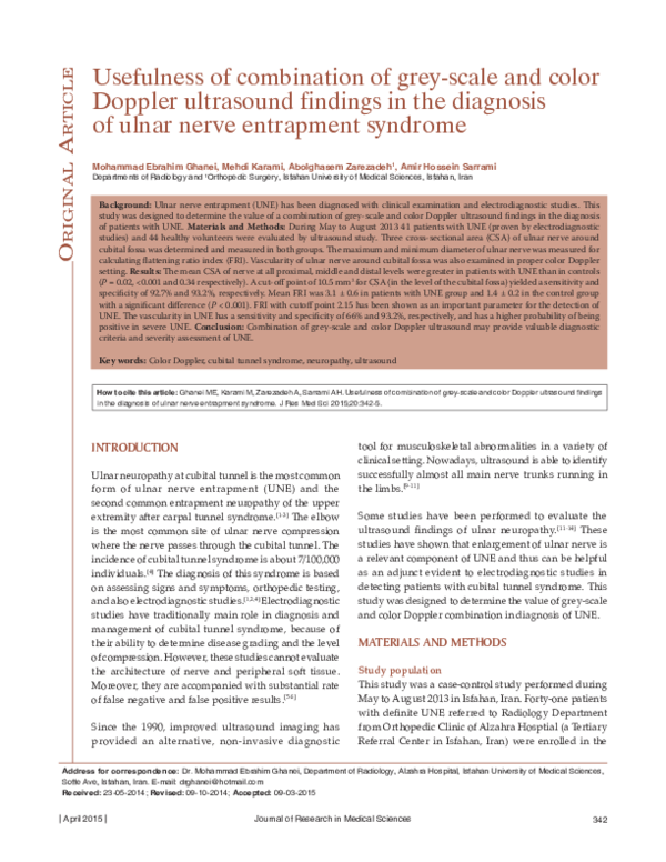 (PDF) Usefulness of combination of grey-scale and color Doppler ...