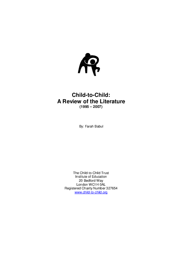 (PDF) Child-to-Child: A Review of the Literature