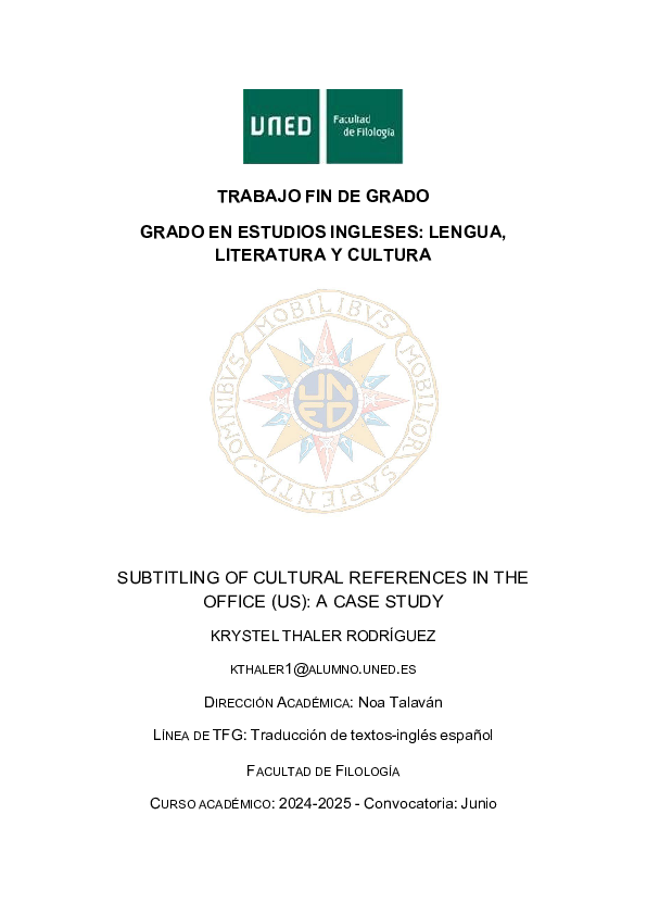 (PDF) SUBTITLING OF CULTURAL REFERENCES IN THE OFFICE (US): A CASE ...