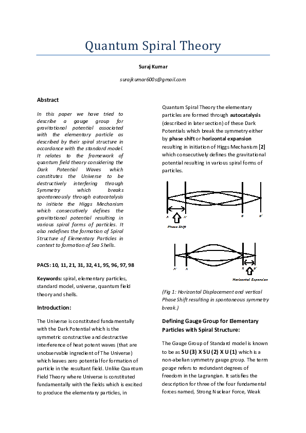 (PDF) Quantum Spiral Theory