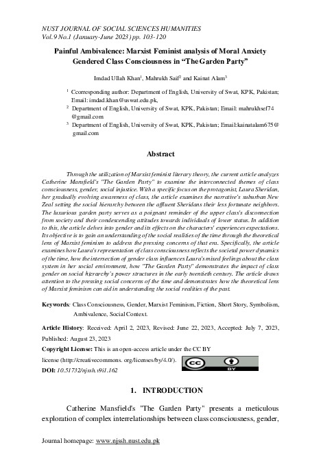 (PDF) Painful ambivalence: A Marxist feminist analysis of moral anxiety ...