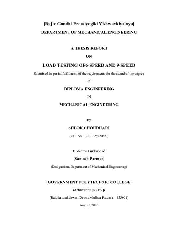 (PDF) Rajiv Gandhi Proudyogiki Vishwavidyalaya] DEPARTMENT OF ...
