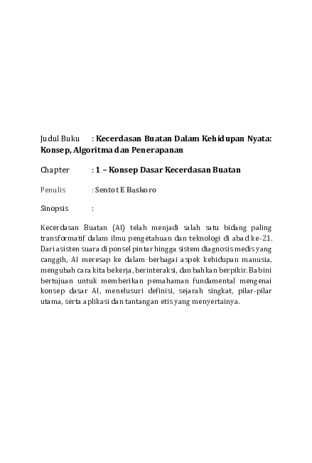 (PDF) Konsep Dasar Kecerdasan Buatan AI
