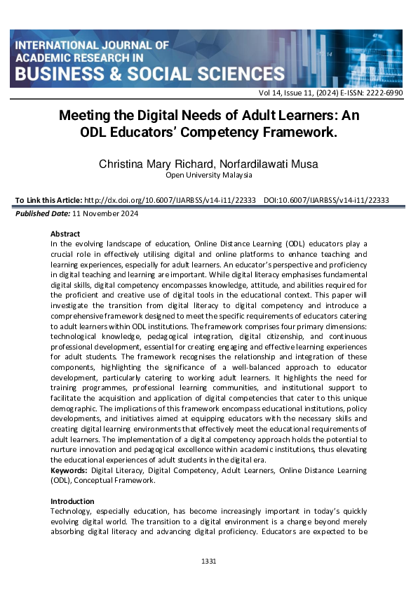 (PDF) Meeting the Digital Needs of Adult Learners: An ODL Educators ...