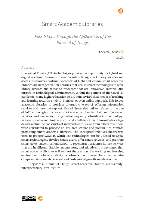 (PDF) Smart Academic Libraries Possibilities Through the Application of ...