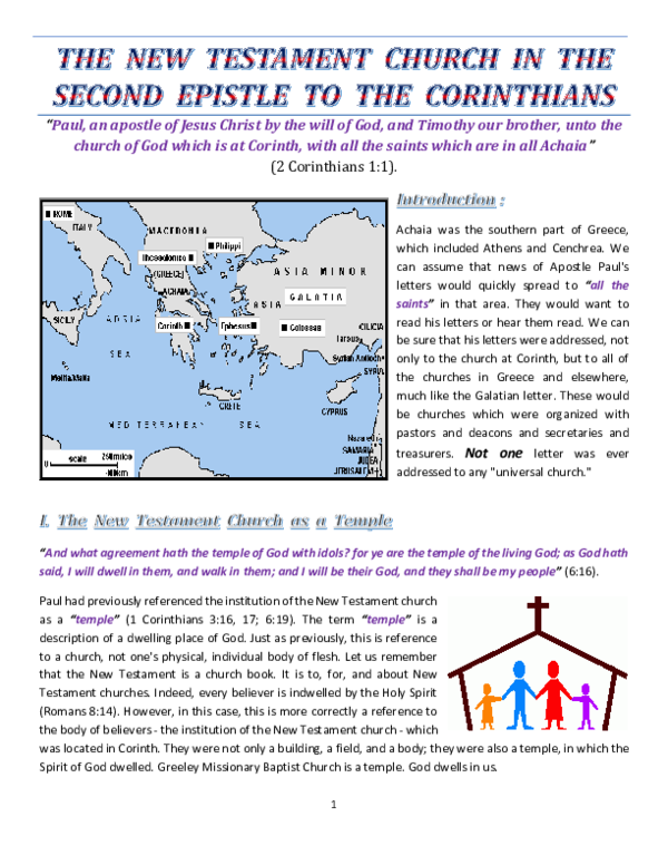 (PDF) The New Testament Church in the Second Epistle to the Corinthians ...