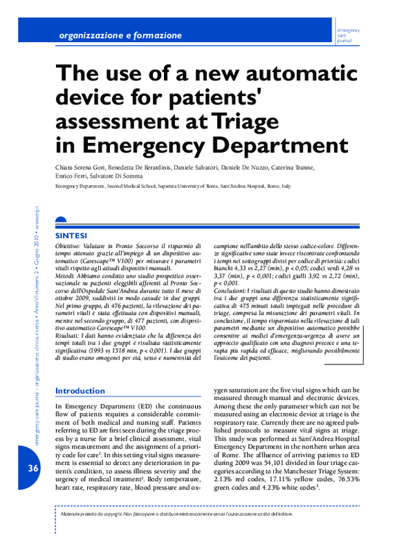 (PDF) The use of a new automatic device for patients' assessment at ...