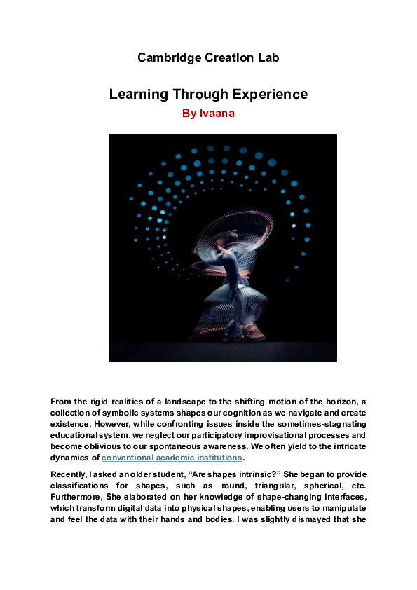 (PDF) Learning Through Experience