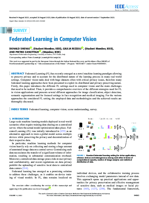 (PDF) Federated Learning in Computer Vision