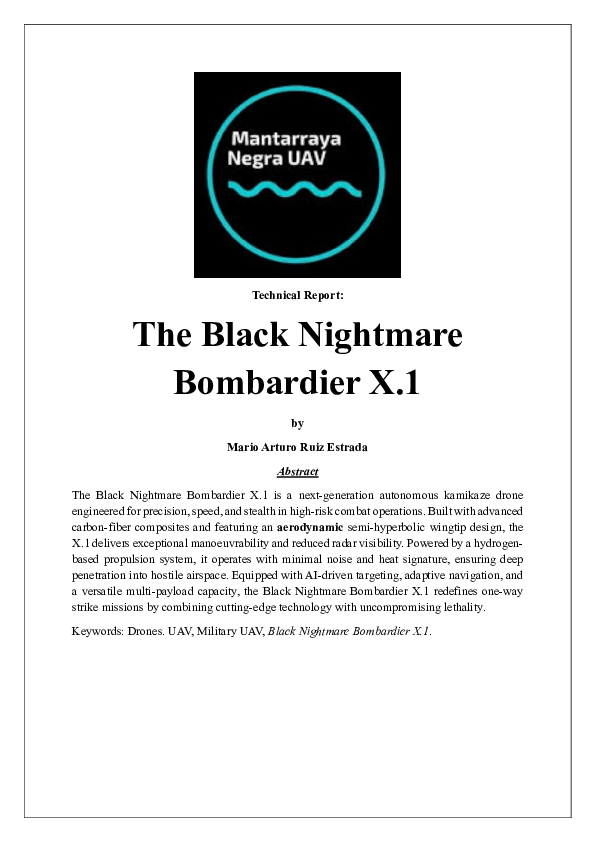 (PDF) The Black Nightmare Bombardier X.1