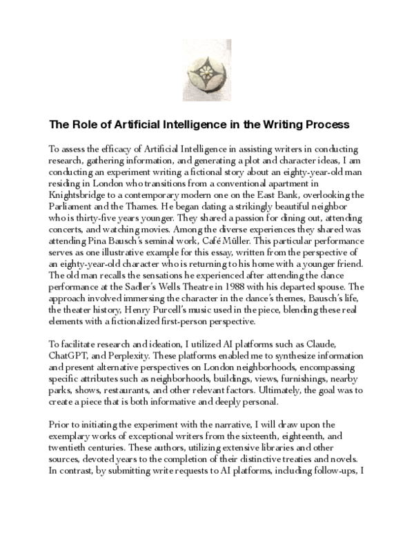 (PDF) The Role of Artificial Intelligence in the Writing Process