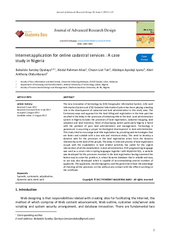 (PDF) Journal of Advanced Research Design