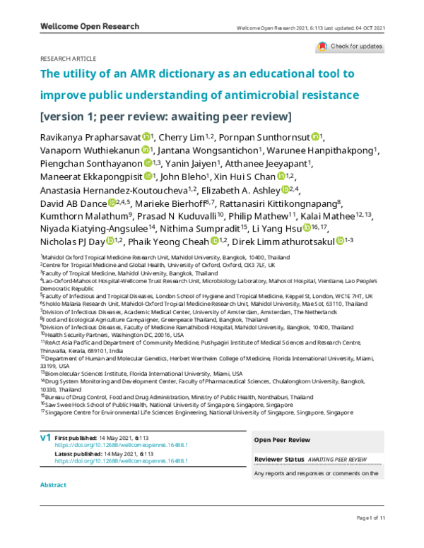 (PDF) The utility of an AMR dictionary as an educational tool to ...