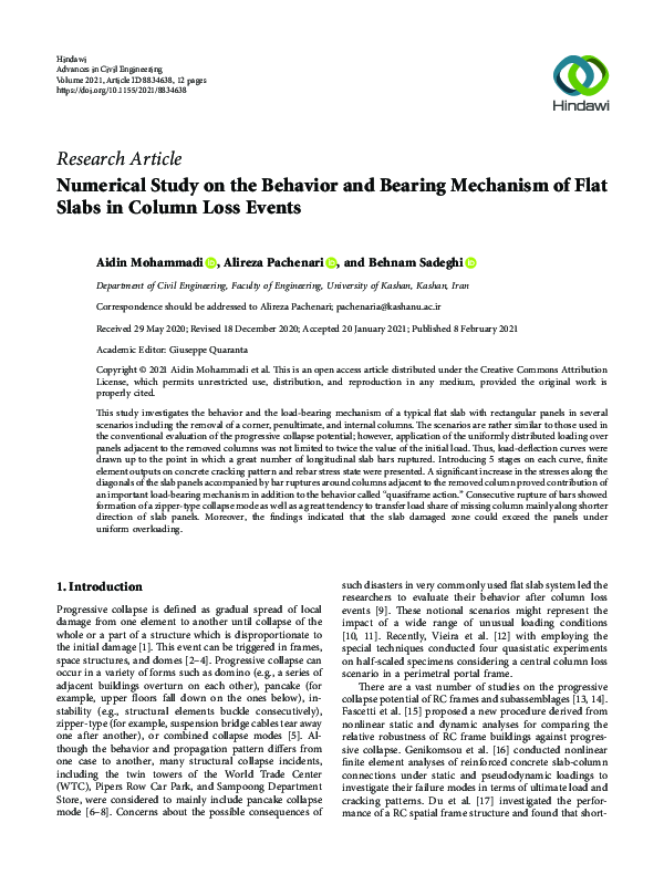 (PDF) Numerical Study on the Behavior and Bearing Mechanism of Flat ...