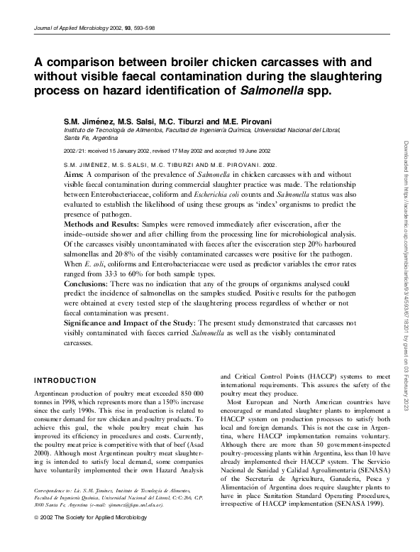 (PDF) A comparison between broiler chicken carcasses with and without ...