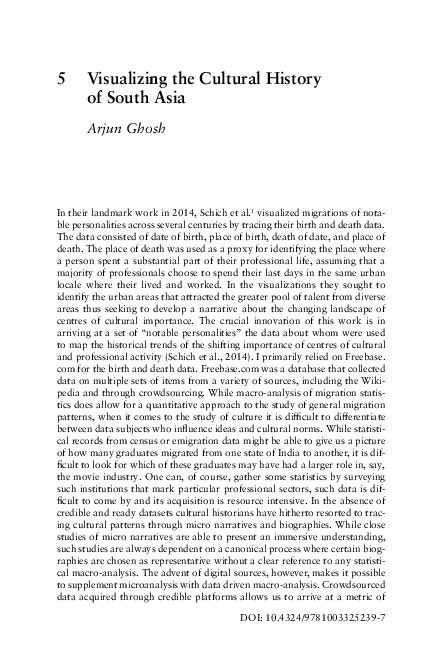 (PDF) Visualizing the cultural history of South Asia