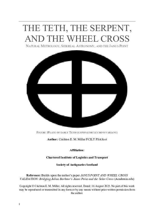 (PDF) TETH, THE SERPENT, AND THE WHEEL CROSS