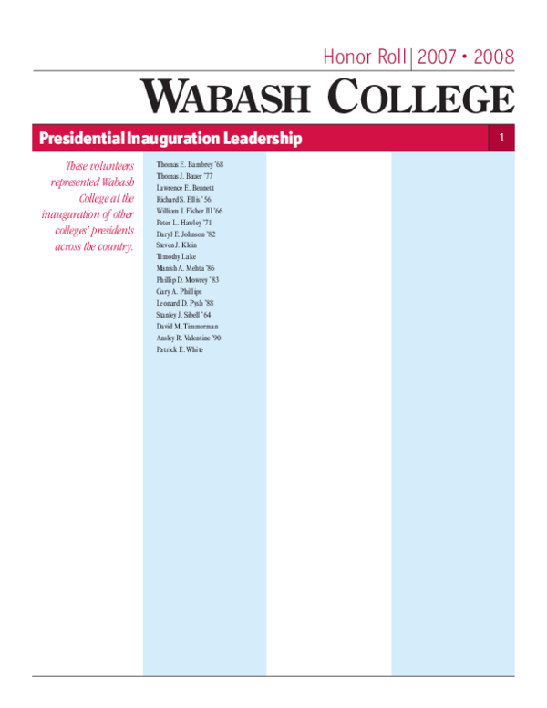 (PDF) Presidential Inauguration Leadership