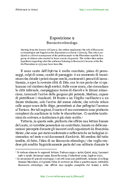 (PDF) 2024 - Boccaccio Etimologo