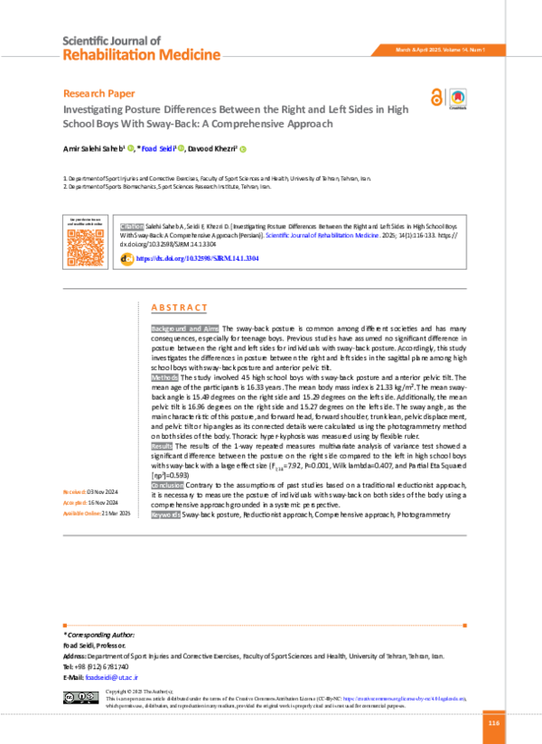 (PDF) Investigating Posture Differences Between the Right and Left ...