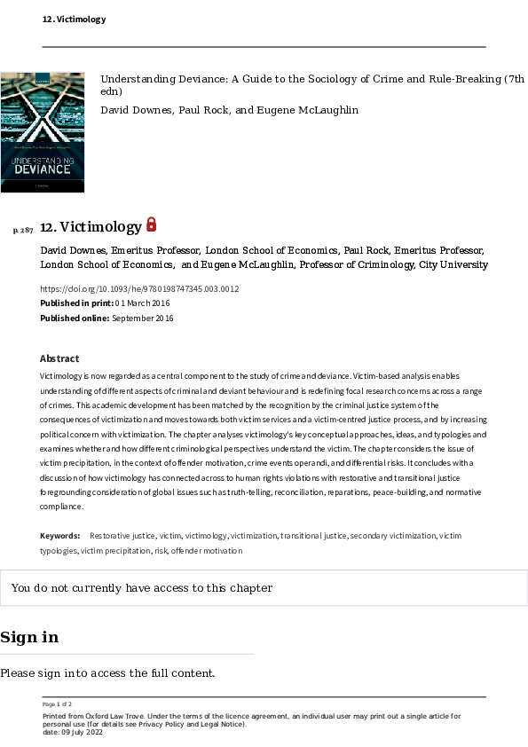 (PDF) 12. Victimology