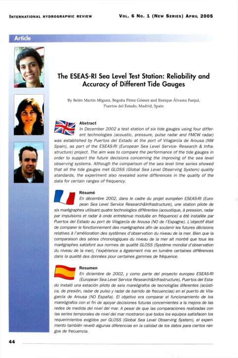 (PDF) The ESEAS-RI Sea Level Test Station: Reliability and Accuracy of ...