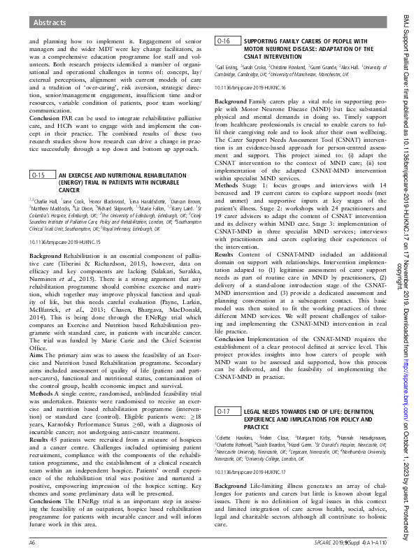 (PDF) O-17 Legal needs towards end of life: definition, experience and ...